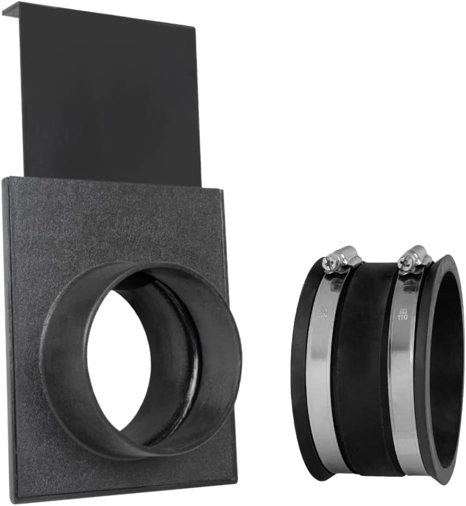 POWERTEC 4 inch Blast Gate with Dust Control Flex Cuff for Dust ...