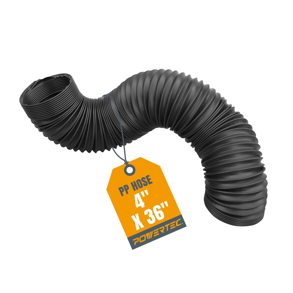 POWERTEC 4'' x 36'' Flexible Dust Collection Hose, 4 Inch Dust ...
