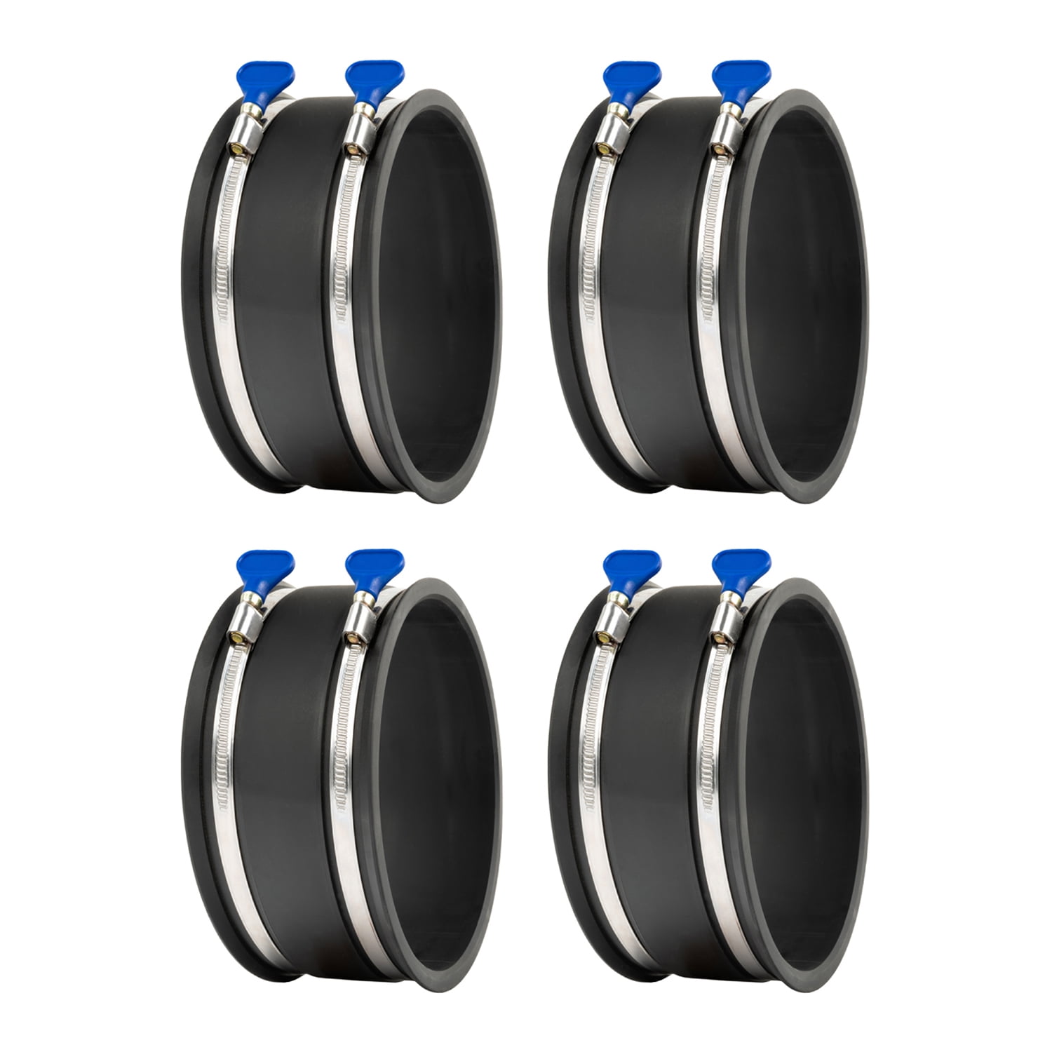 POWERTEC 4PK 6 Inch Dust Control Flex Cuff with Adjustable Key Hose ...