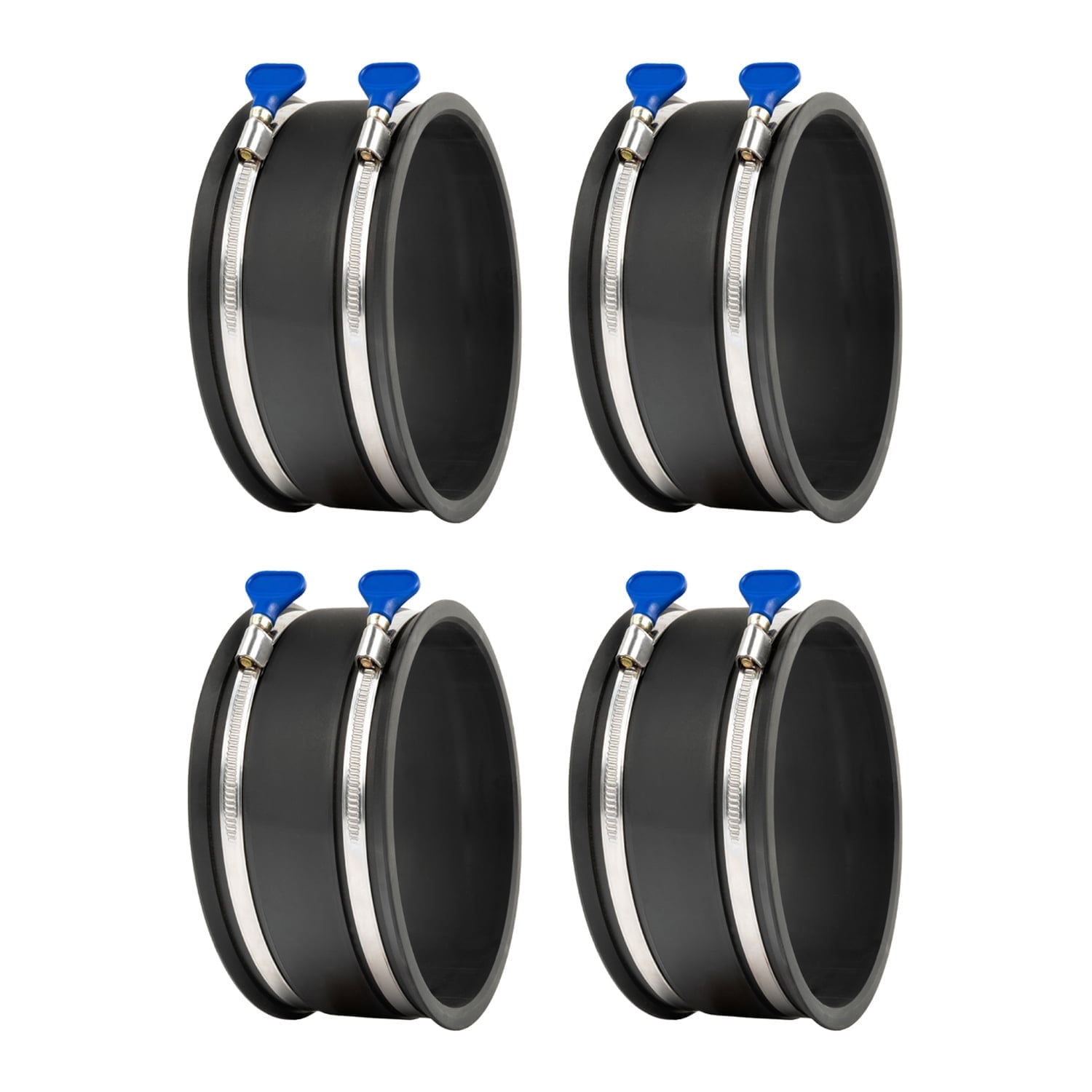 POWERTEC 4PK 6-Inch Dust Control Flex Cuff with Adjustable Key Hose ...