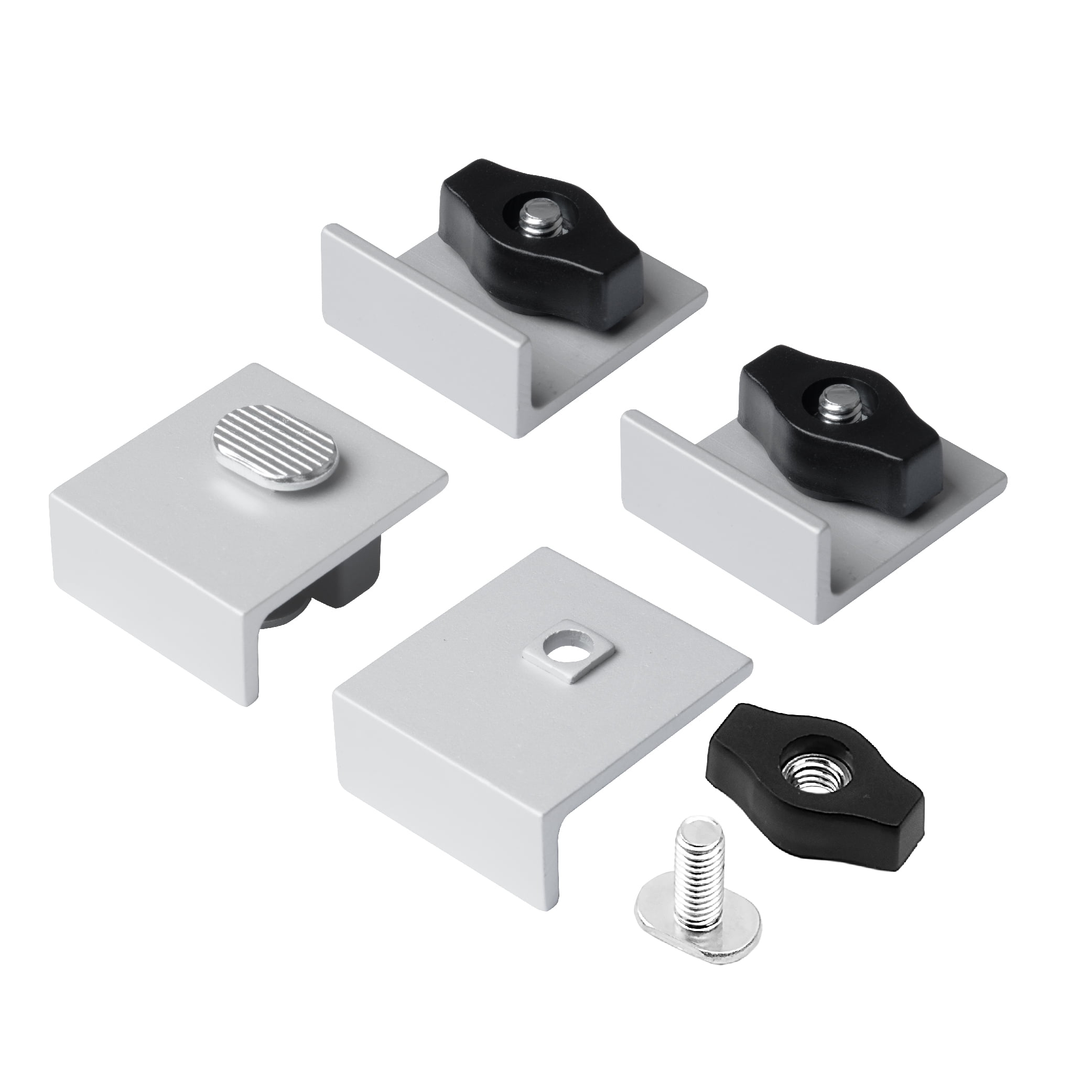 POWERTEC 4PK Bi-Directional Short Stop Kit, T Track Stop Block for T ...