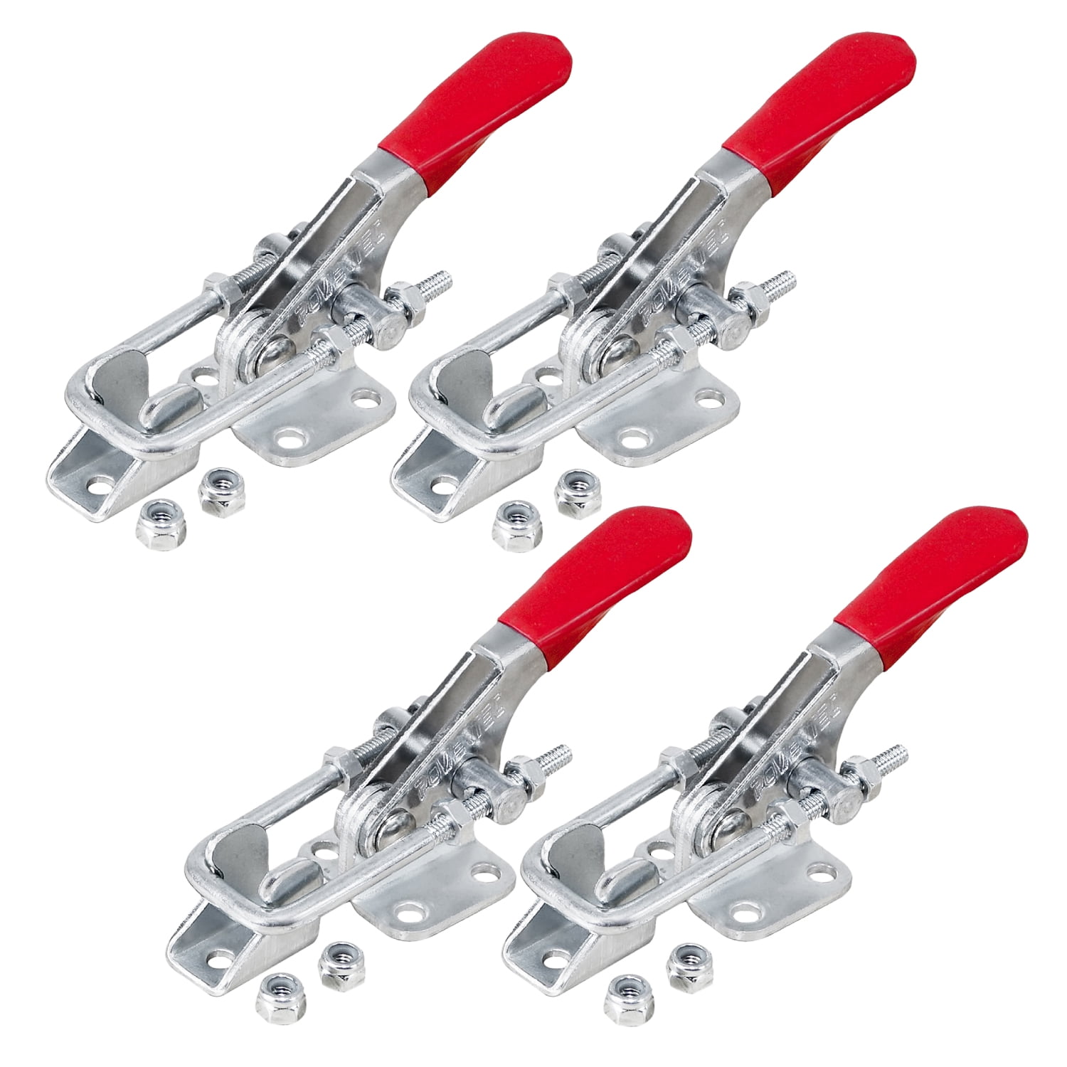 POWERTEC 4PK Toggle Clamp, 400 lbs Holding Capacity, 323 Adjustable U ...