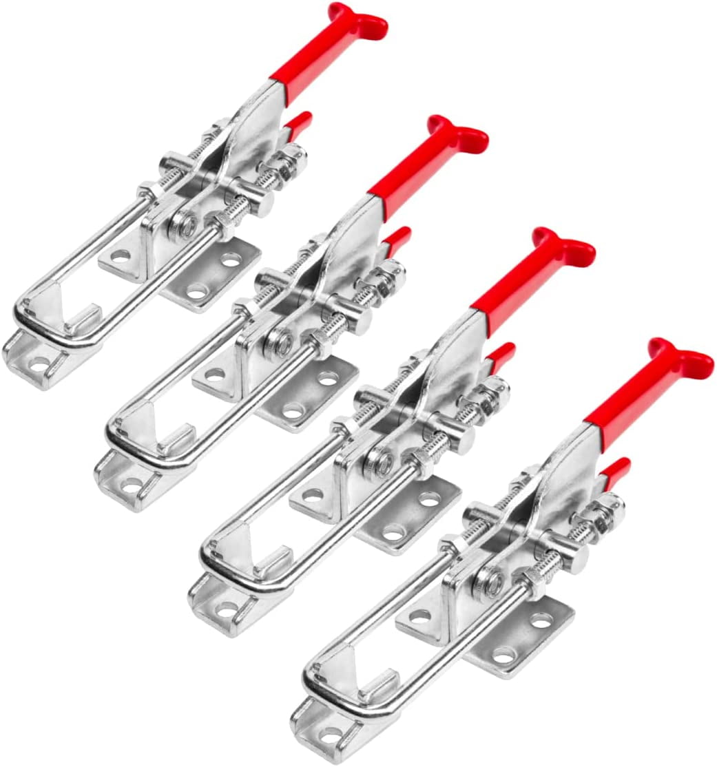 POWERTEC 4PK Toggle Clamp, 700 lbs Capacity, 431 Self-Lock U-Bolt ...