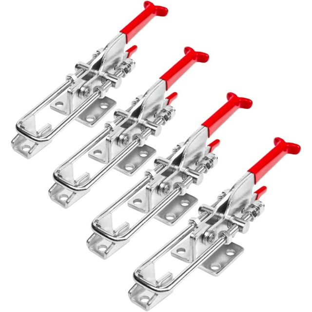 POWERTEC 4PK Toggle Clamp, 700 lbs Capacity, 431 Self-Lock U-Bolt ...