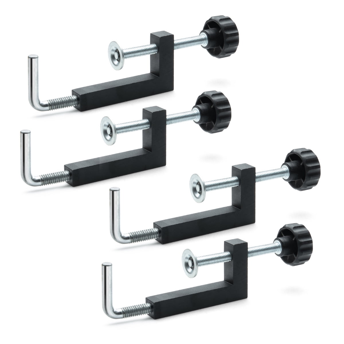 POWERTEC 4PK Universal Fence Clamp, For Table Saws, Router Tables ...