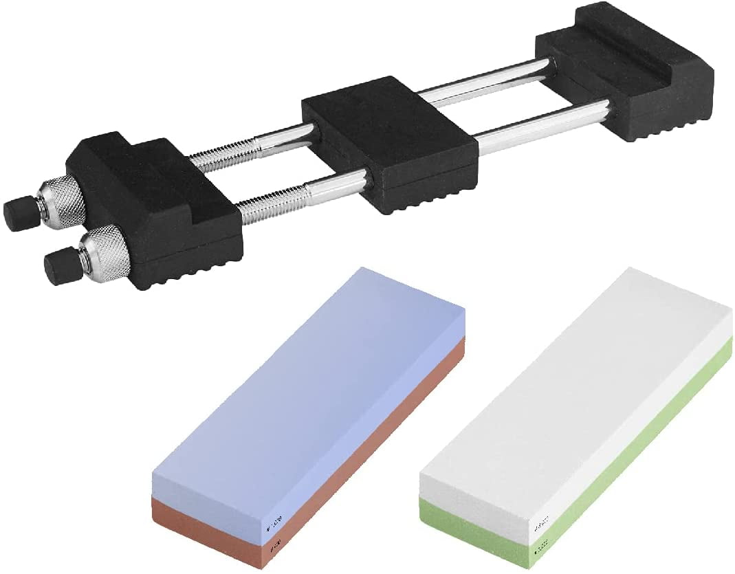 POWERTEC 5-1/2-Inch to 9-Inch Sharpening Stone Holder with Whetstone ...