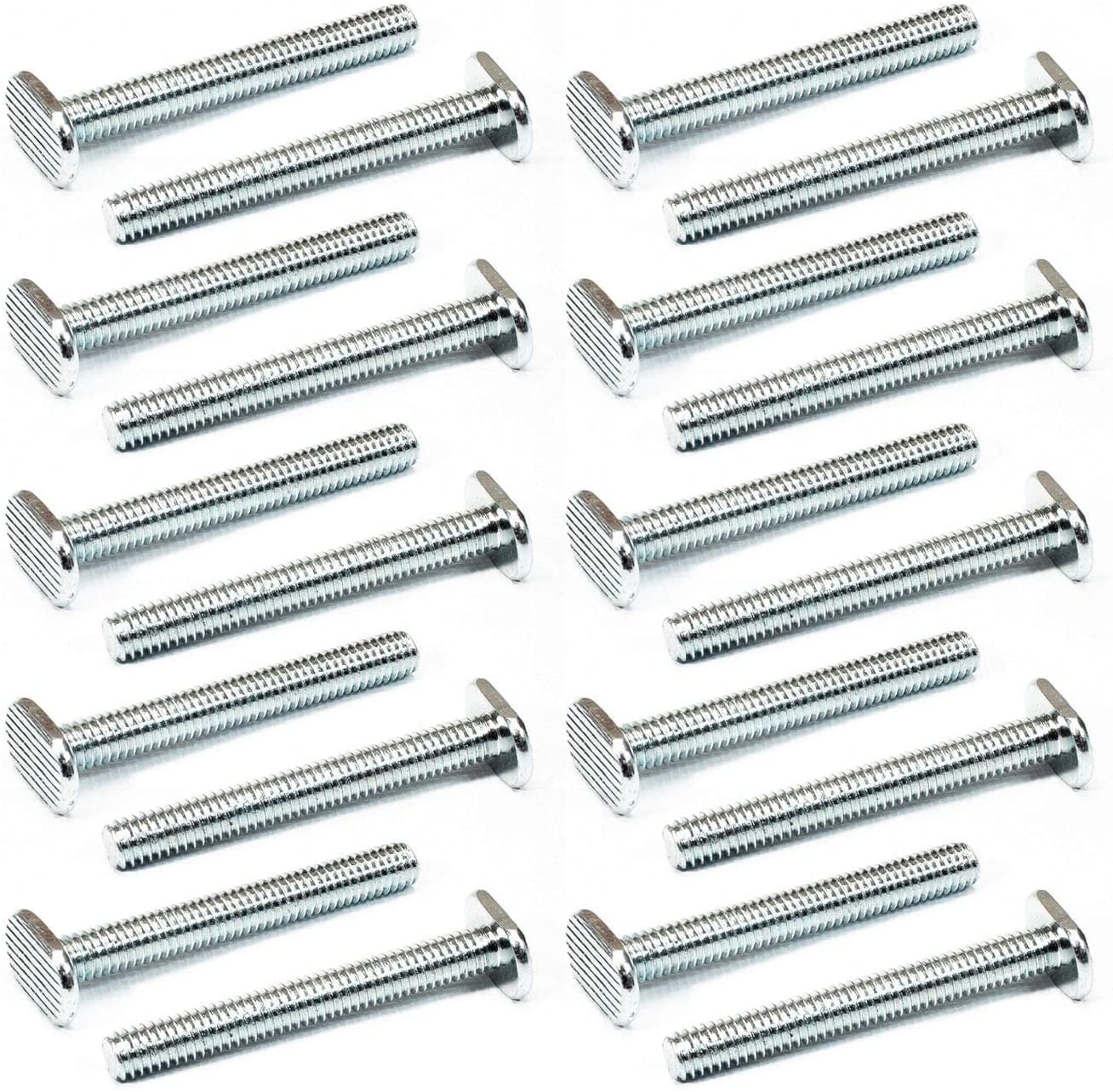 POWERTEC 5/16"-18 T Track Bolts 20 Pack for T Track, 2-1/2 Inch Long T ...