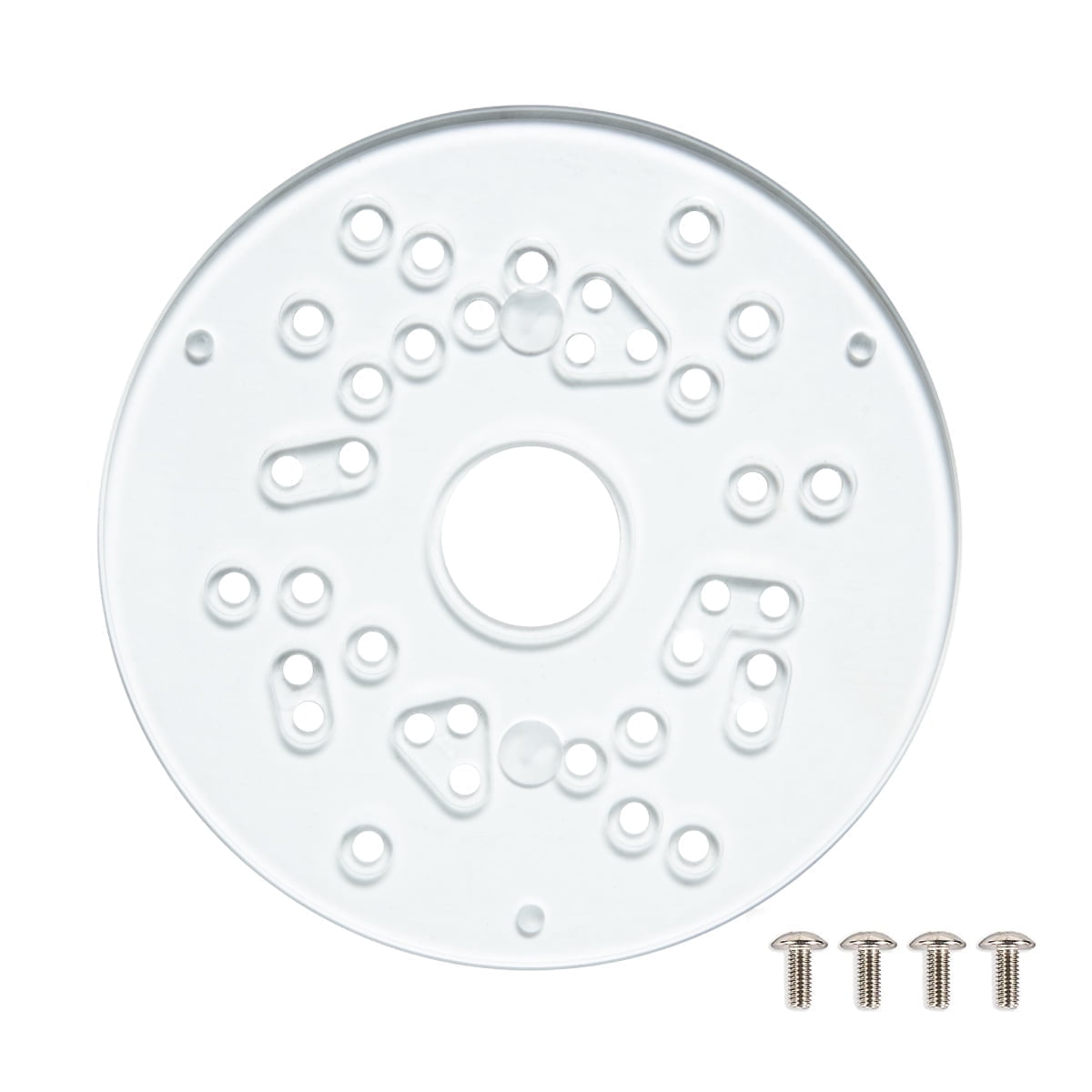 POWERTEC 5-3/4" Universal Router Base Plate w/ Screws for Trim and ...