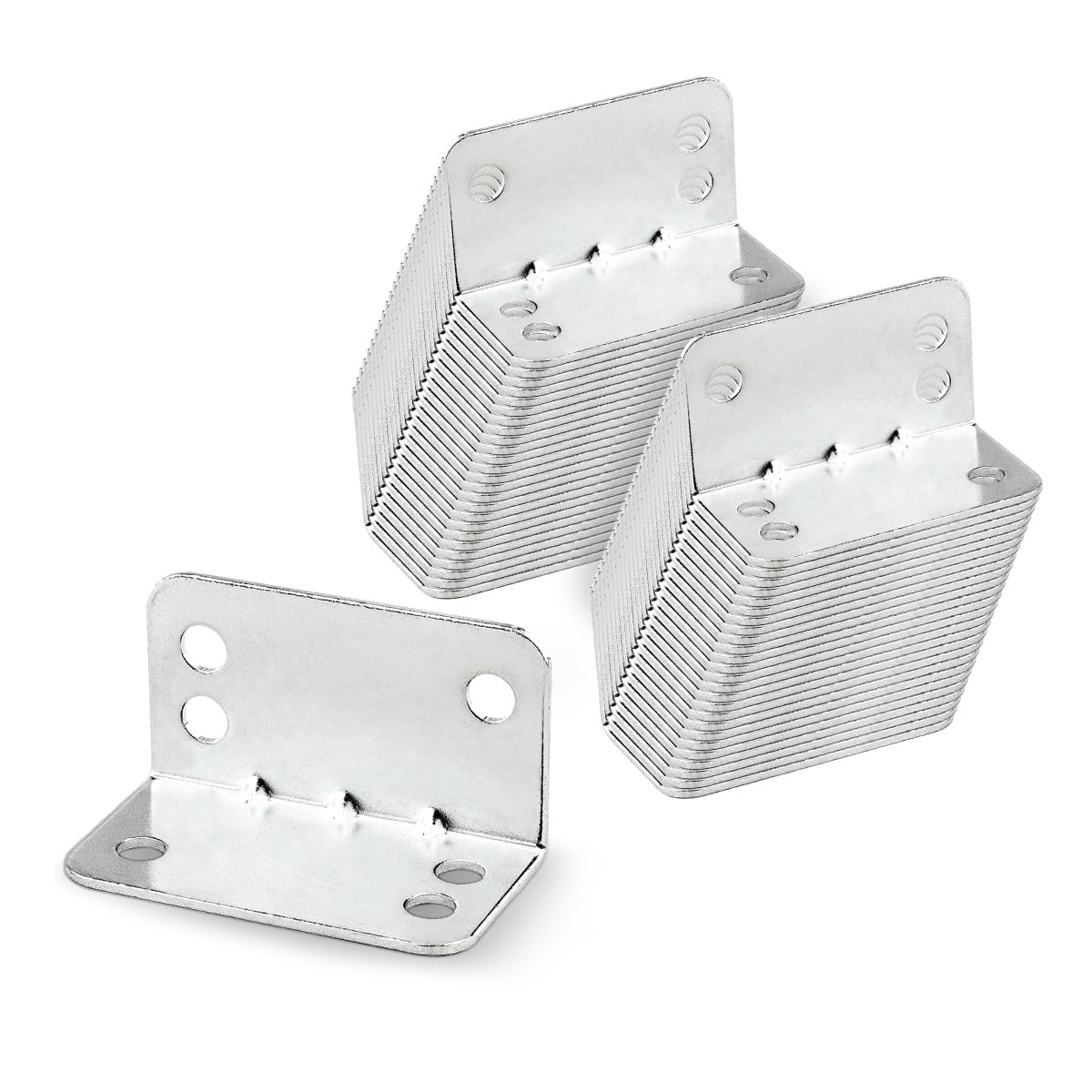 POWERTEC 50PK L Bracket Corner Braces Shelf Supporter, L Shape Bracket ...
