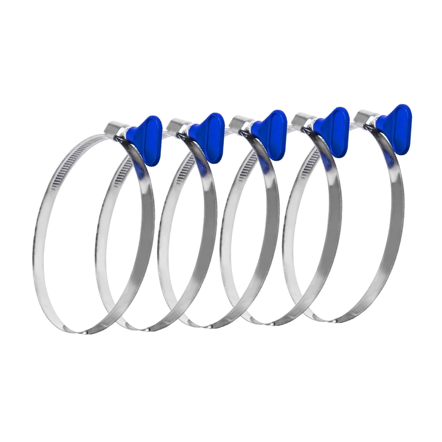 POWERTEC 5PK 5 Inch Key Hose Clamp, Thumb Screw Key Adjustable ...