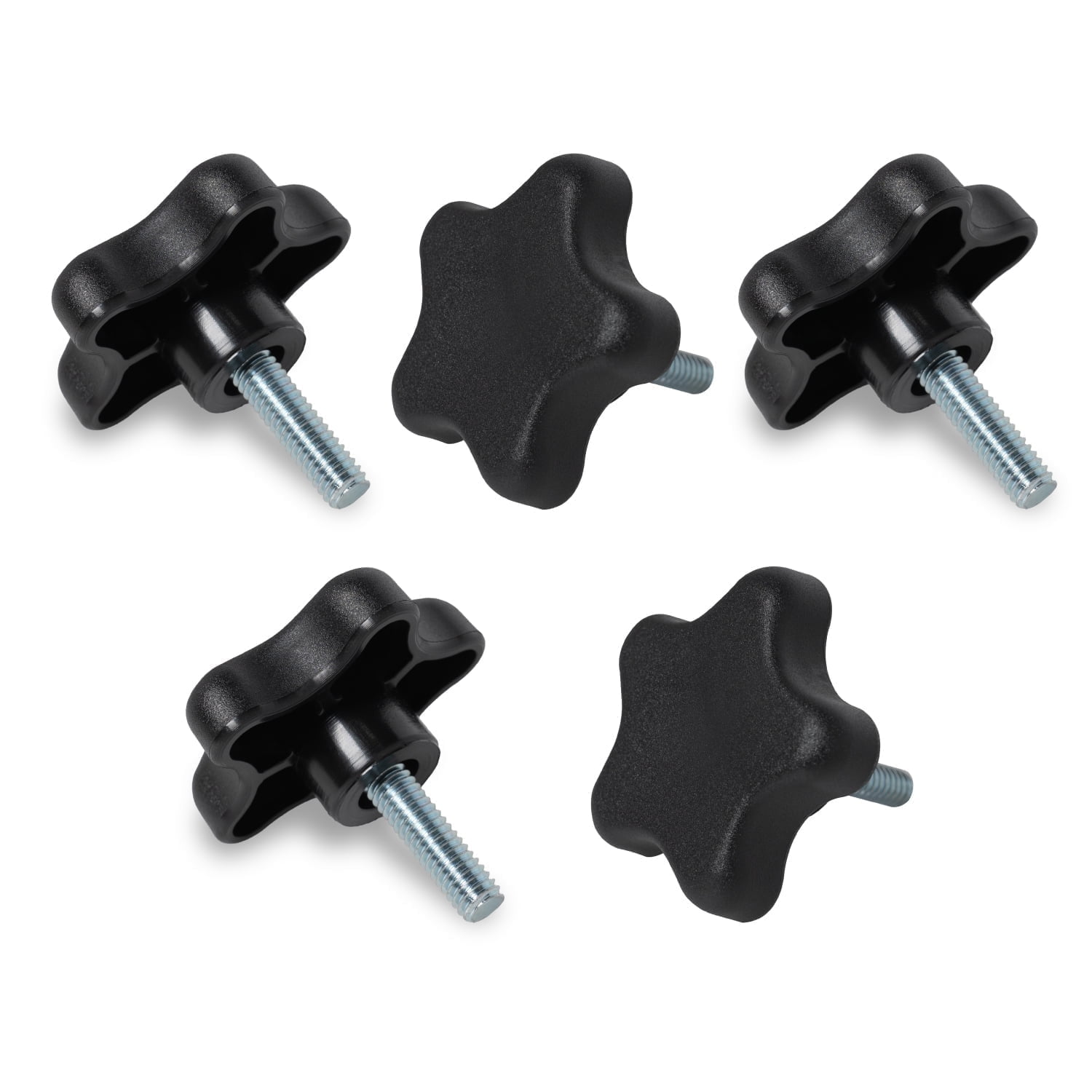 POWERTEC 5PK 5-Star Stud Knob, 5/16"-18, QNB3007 - Walmart.com