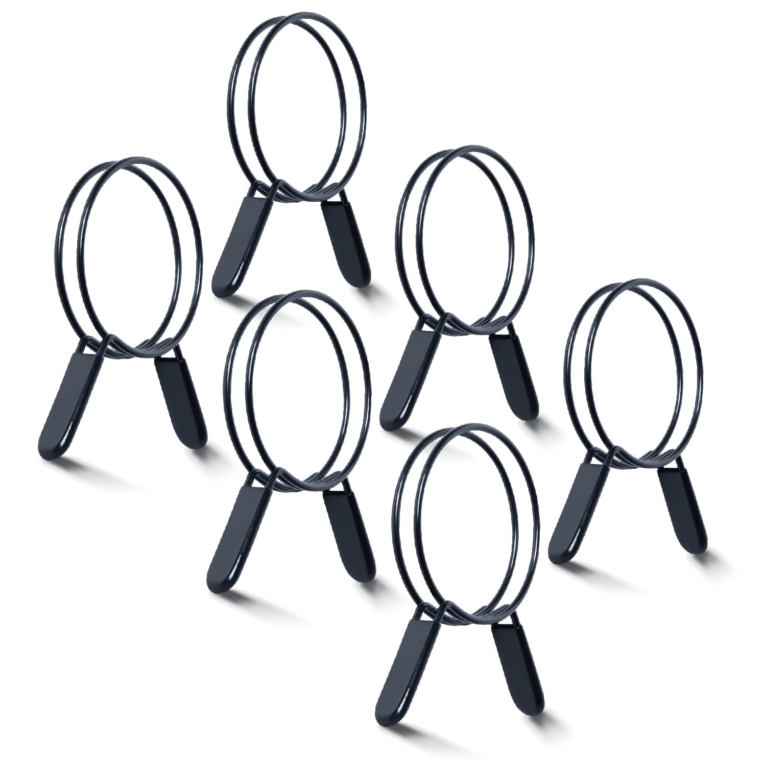 POWERTEC 6PK 5 Inch Double Loop Hose Clamps for Dust Collection Hose ...