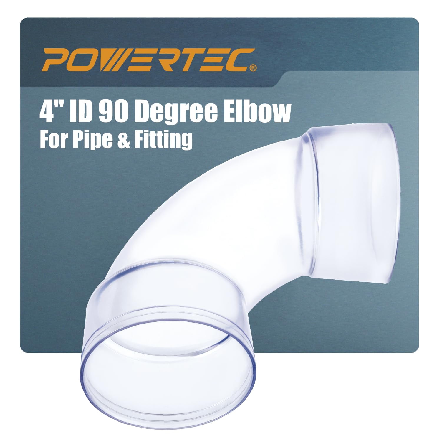 POWERTEC 70368V 4 Inch ID 90 Degree Elbow for 4 Inch OD Dust Collection ...