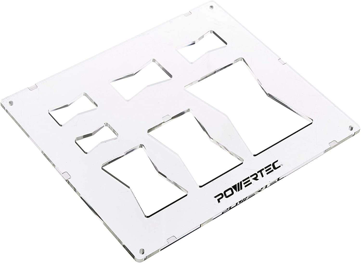 POWERTEC 71356 Clear Acrylic Butterfly Bowtie Router Template for ...