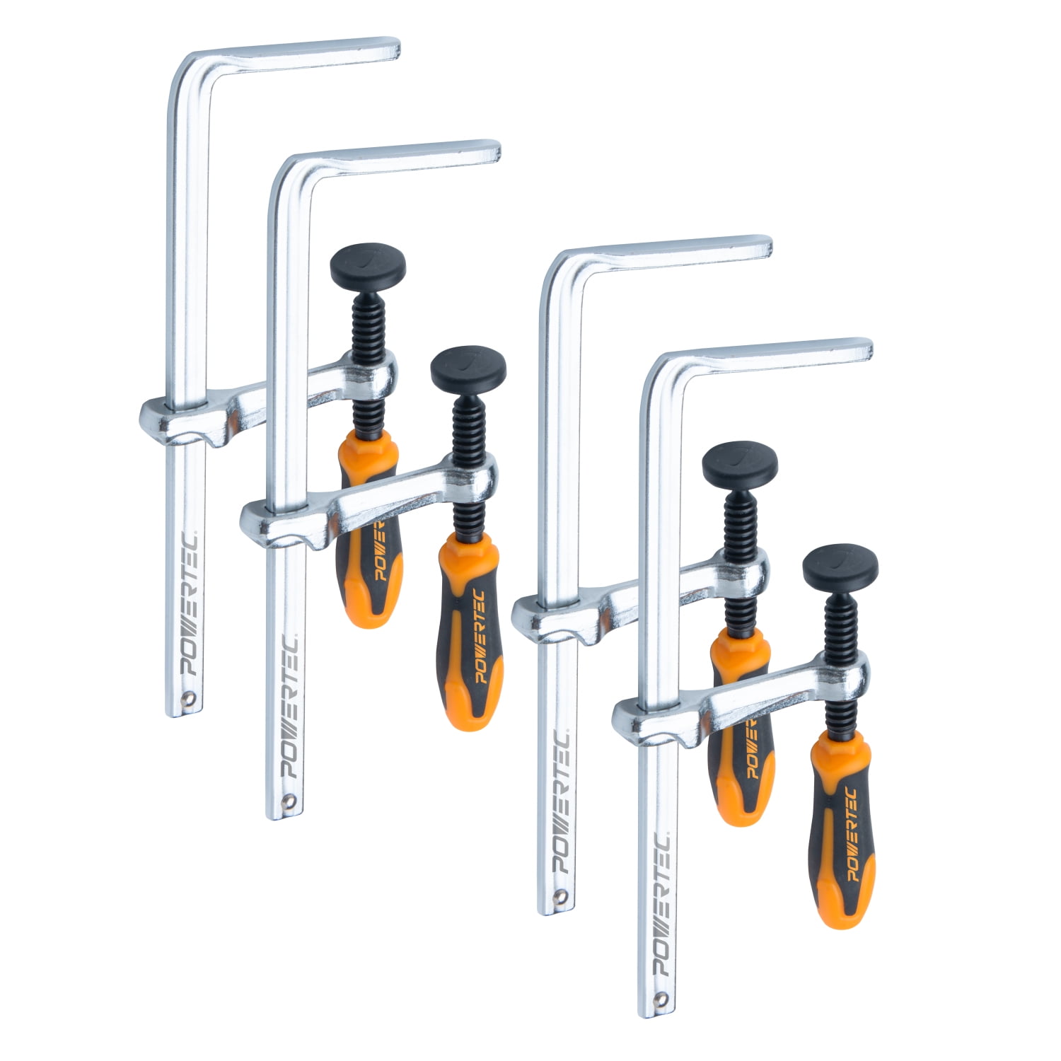 POWERTEC 4PK Quick Screw Guide Rail Clamp for MFT and Track Saw Guide ...