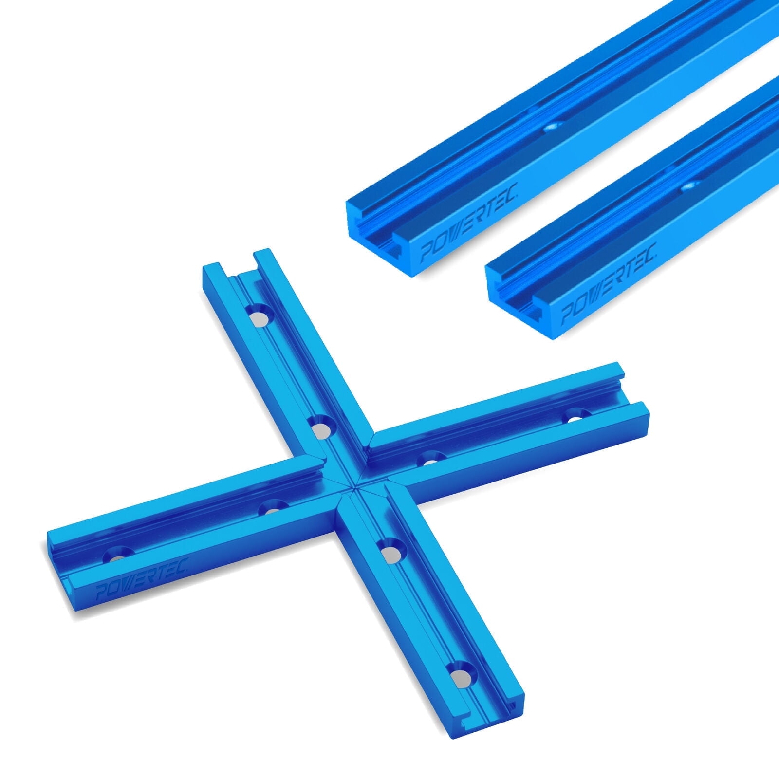 POWERTEC 71712 36 Inch Double-Cut Profile Universal T-Track with ...