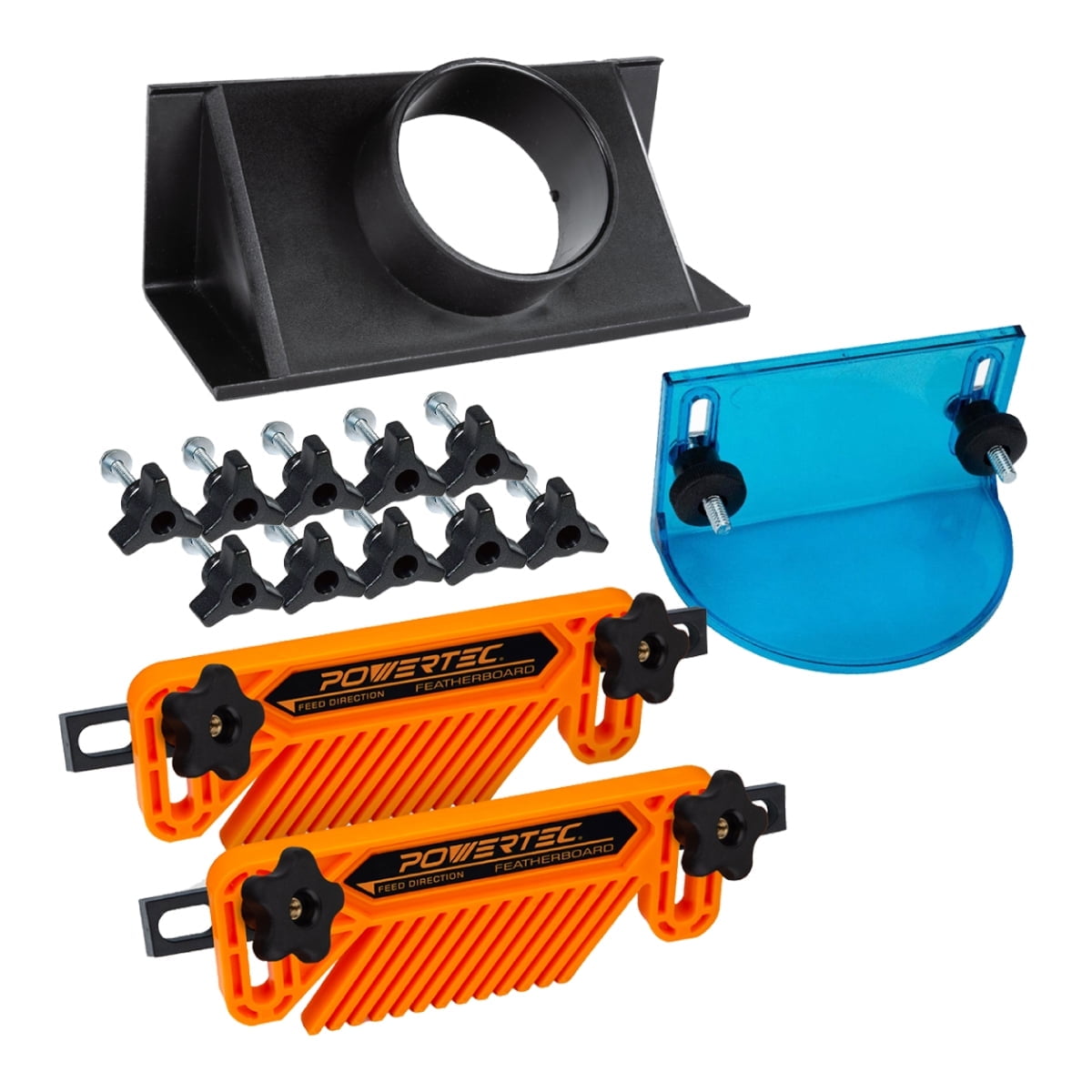 POWERTEC 71914 Full Size Router Bit Guard with 2.5" ID Router Table ...