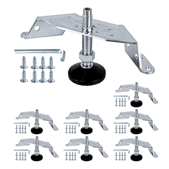 POWERTEC 8PK Corner Leveling Feet, Heavy Duty Adjustable Furniture Feet ...
