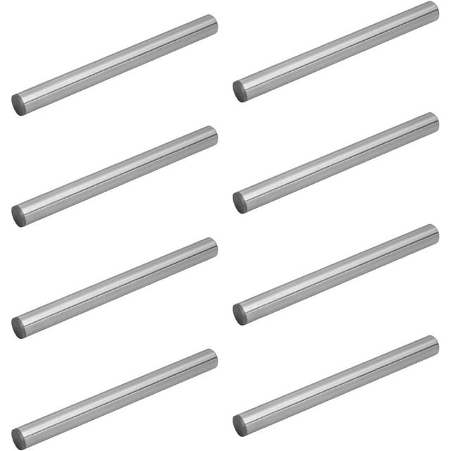 POWERTEC 8PK Hardened Steel Dowel Pins 3/8" x 4" Long | Heat Treated ...