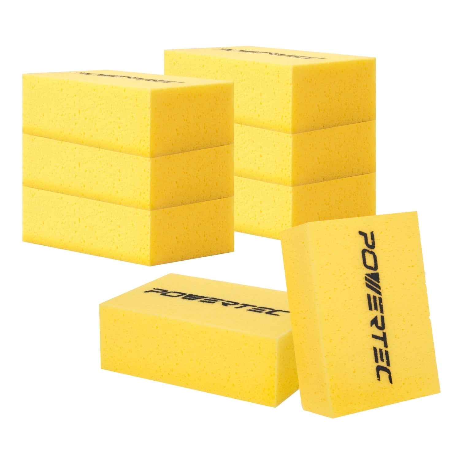 POWERTEC 8PK Large Square Grout Sponge – Professional Tile Grout ...