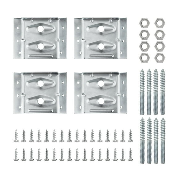 POWERTEC 8PK Surface Mount Corner Brackets with Mounting Hardware ...