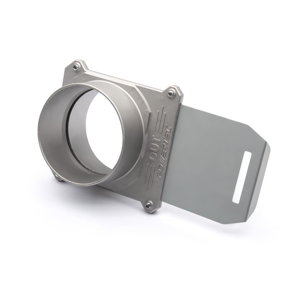 POWERTEC 1PK 4 Inch Aluminum Blast Gate, w/Anti Clog and Air Leak Seal ...