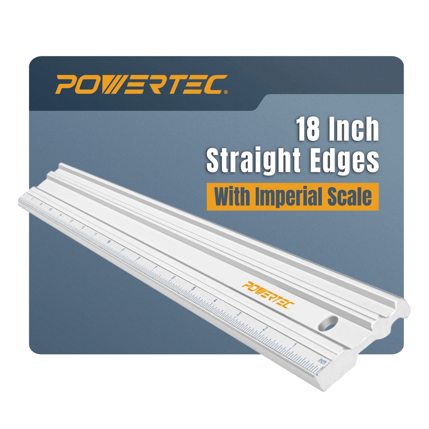 POWERTEC 18 Inch Straight Edges, Straight to Within .001'' Over 18 ...