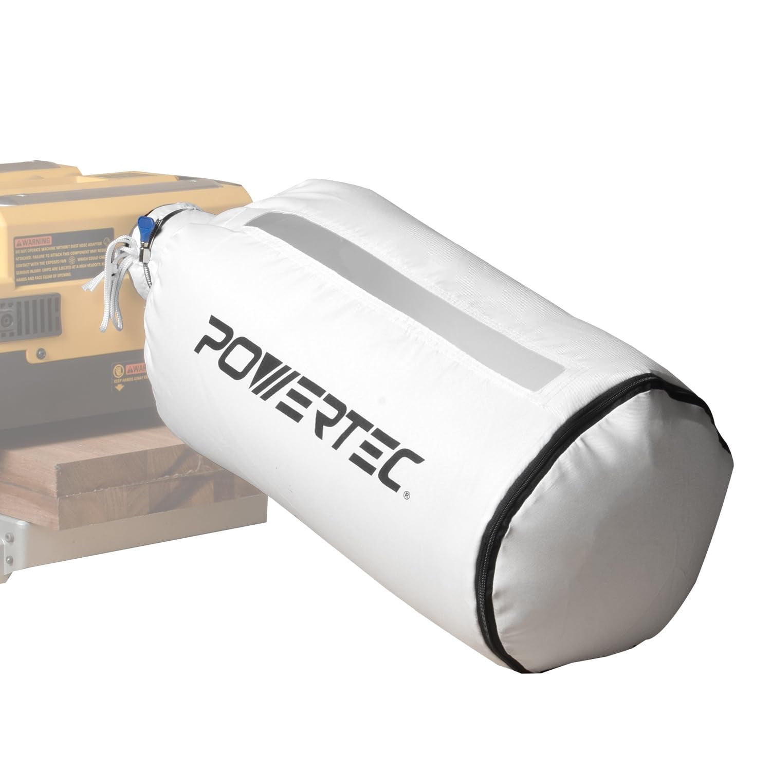 POWERTEC Dust Collector Bag with 4" Key Hose Clamps, 30 Micron Dust Bag ...