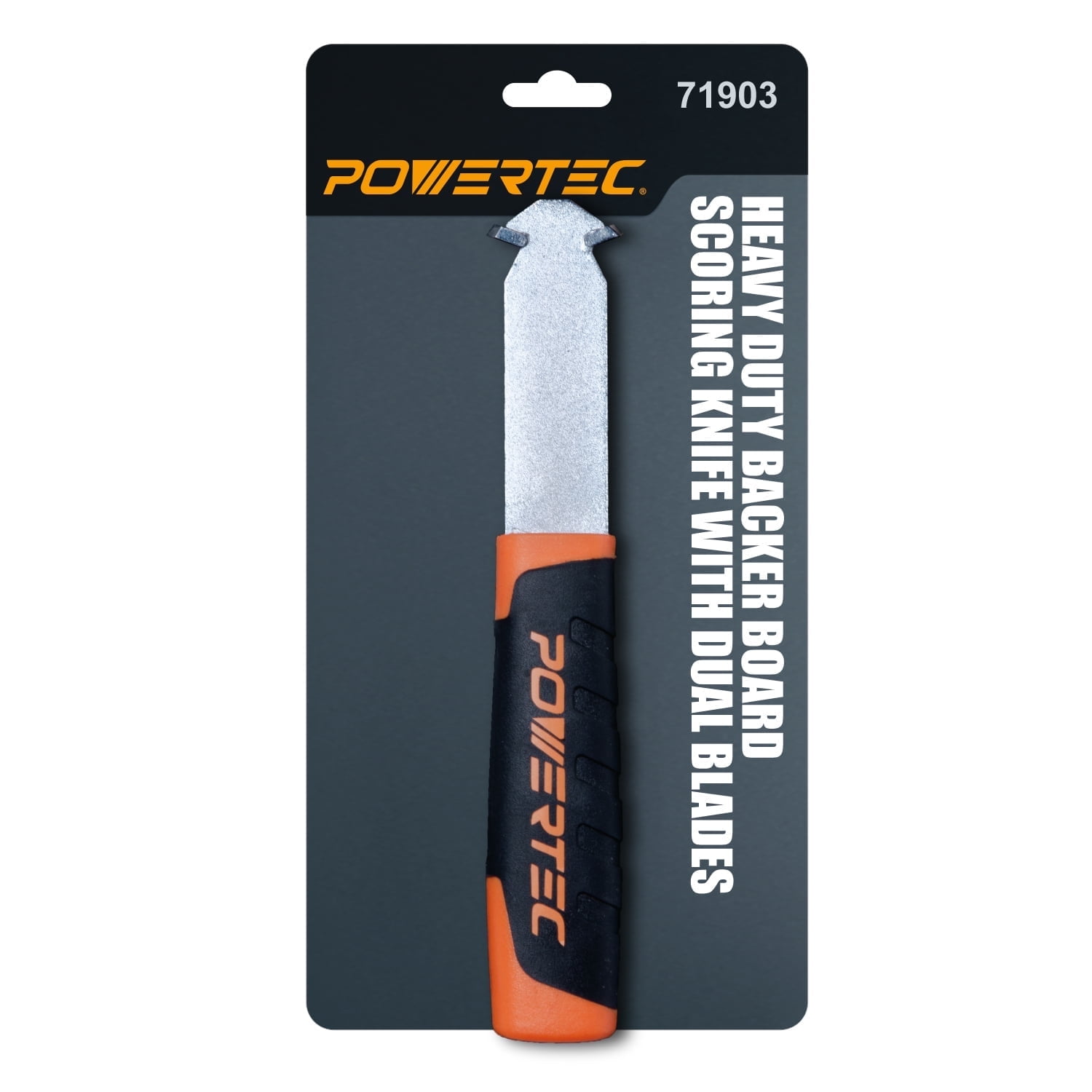 POWERTEC Heavy Duty Backer Board Scoring Knife, Ergonomic Grip, Dual ...