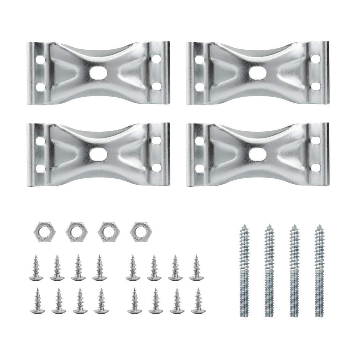 POWERTEC Kerf Mount Corner Bracket 4PK w/Mounting Hardware, Corner ...