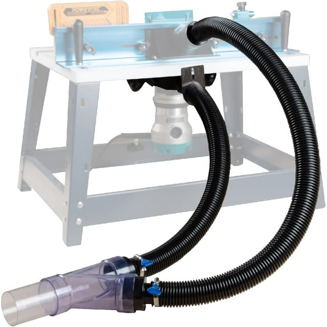 POWERTEC Router Table Dust Collection System w/Y Fittings Hoses ...