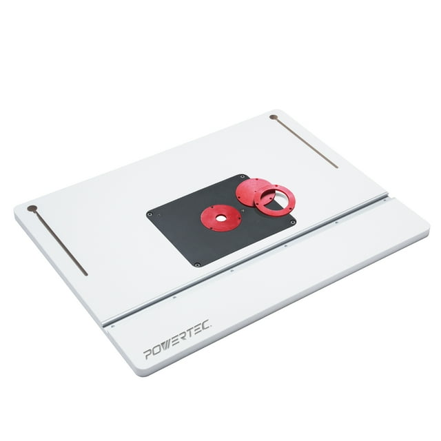 POWERTEC Router Table Top 24” x 32” w/Phenolic Template Precision ...