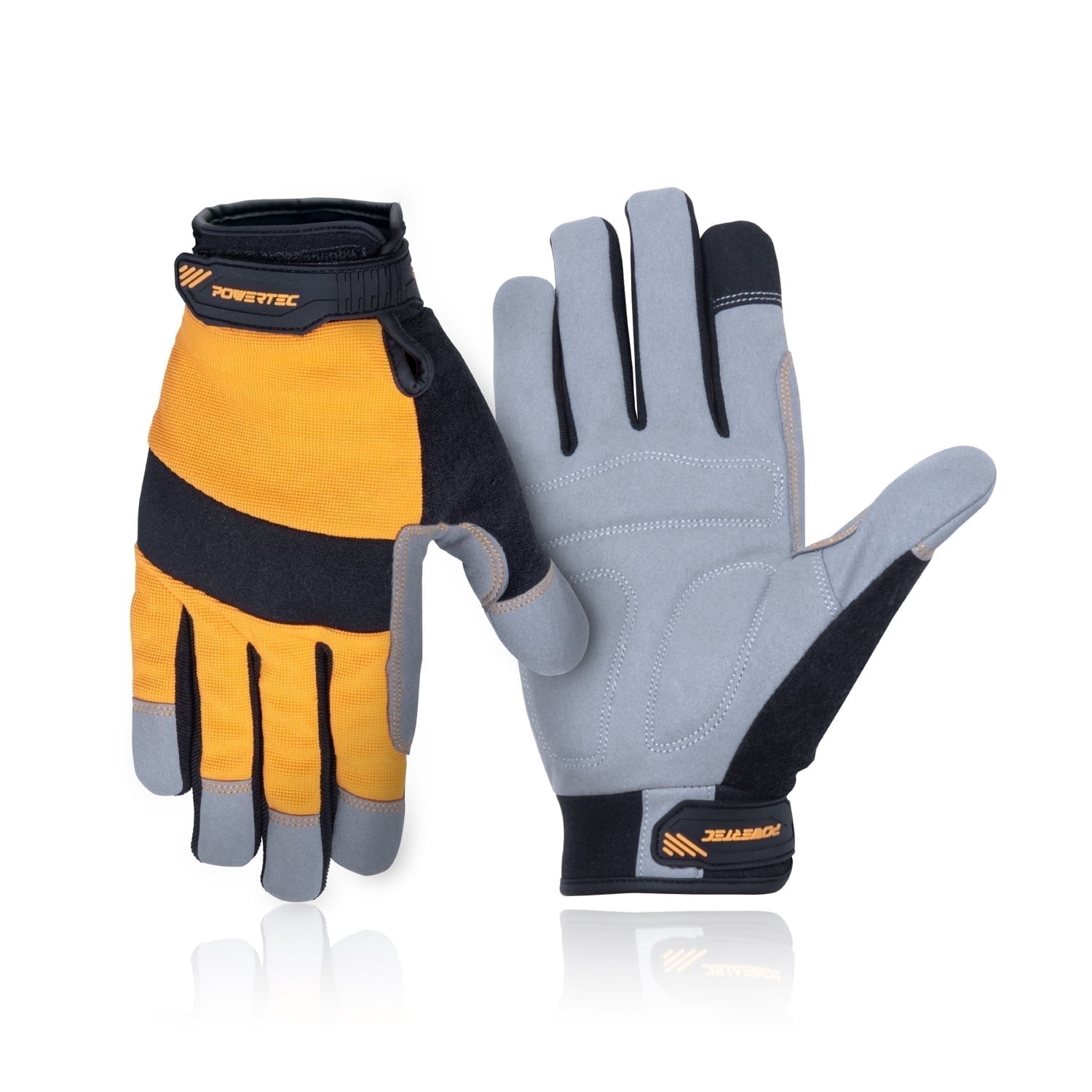 POWERTEC Safety Work Gloves | Work Gloves for Men and Women, Touch ...