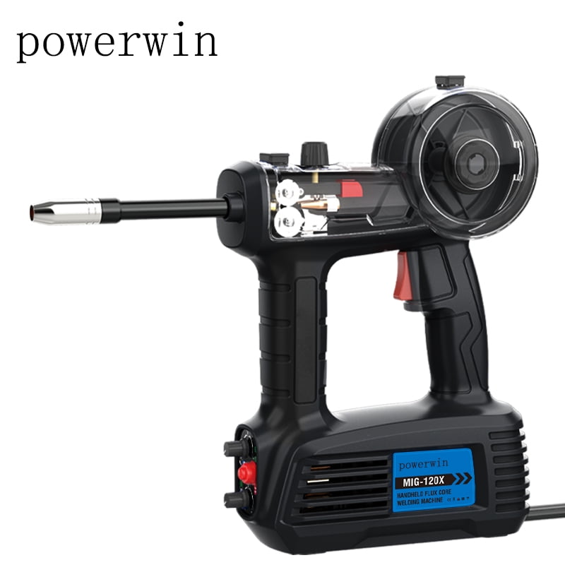 POWERWIN Flux Welding Machine 120A Portable Flux-Core MIG Welder ...