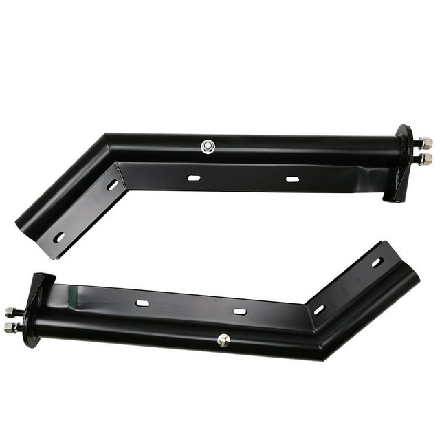 POWERWORKS Black Angled Spring Loaded Mud Flap Hanger Bracket Set 1-1/8 ...