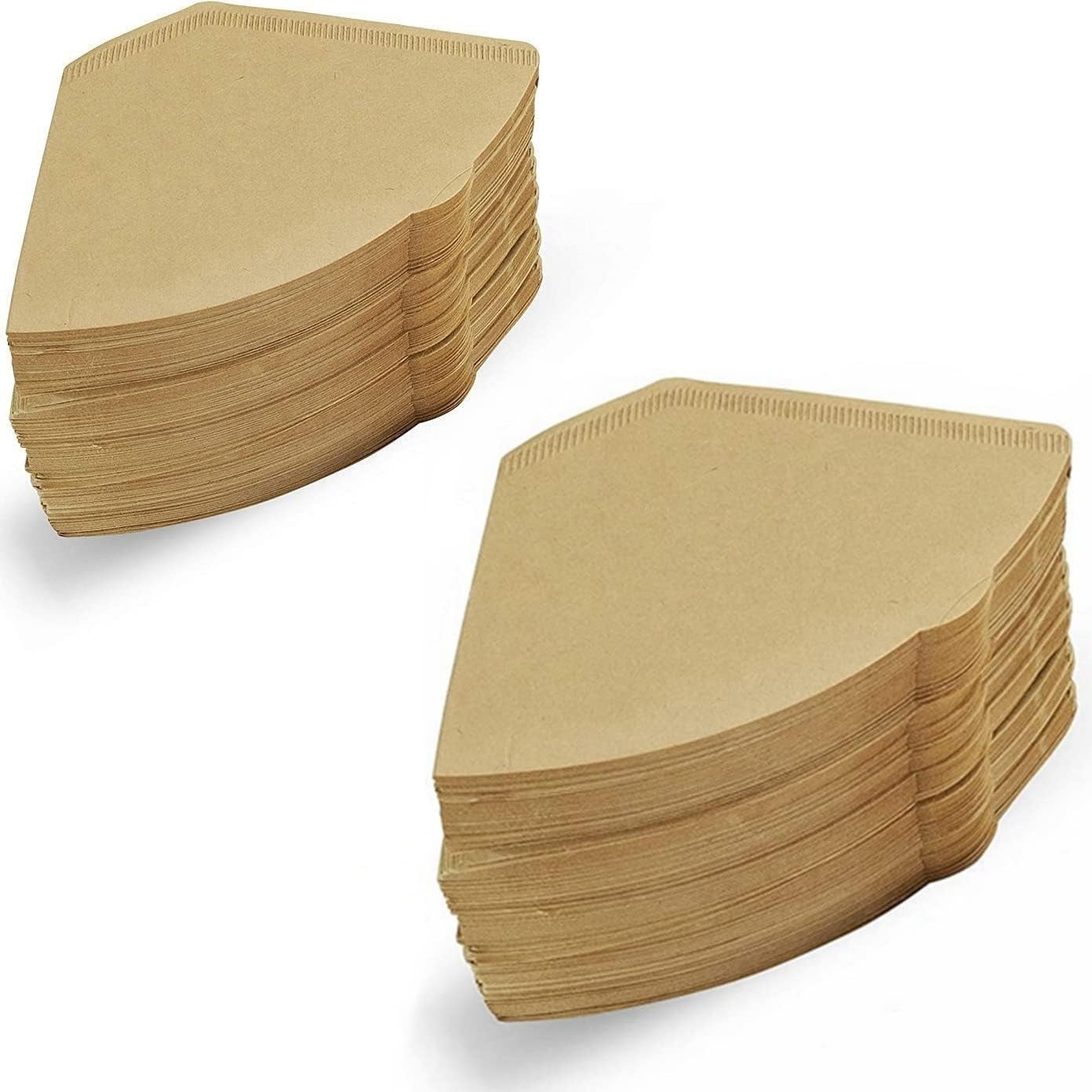 POWKOL 100pcs Brown Coffee Filters, Disposable Natural Coffee Filters ...