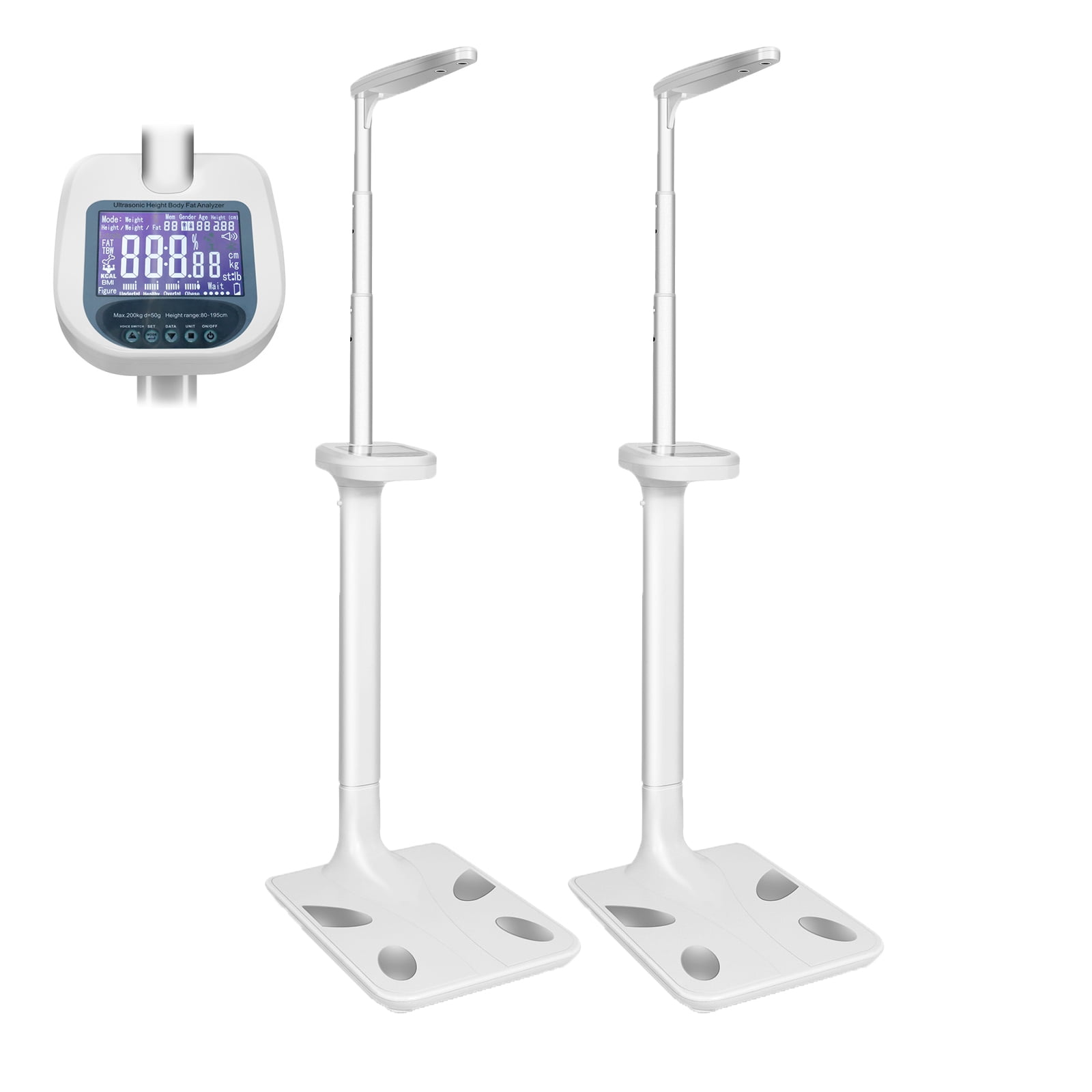 POWKOL 2 Pcs Professional Digital Physicians Scale 440lbs/200kg ...