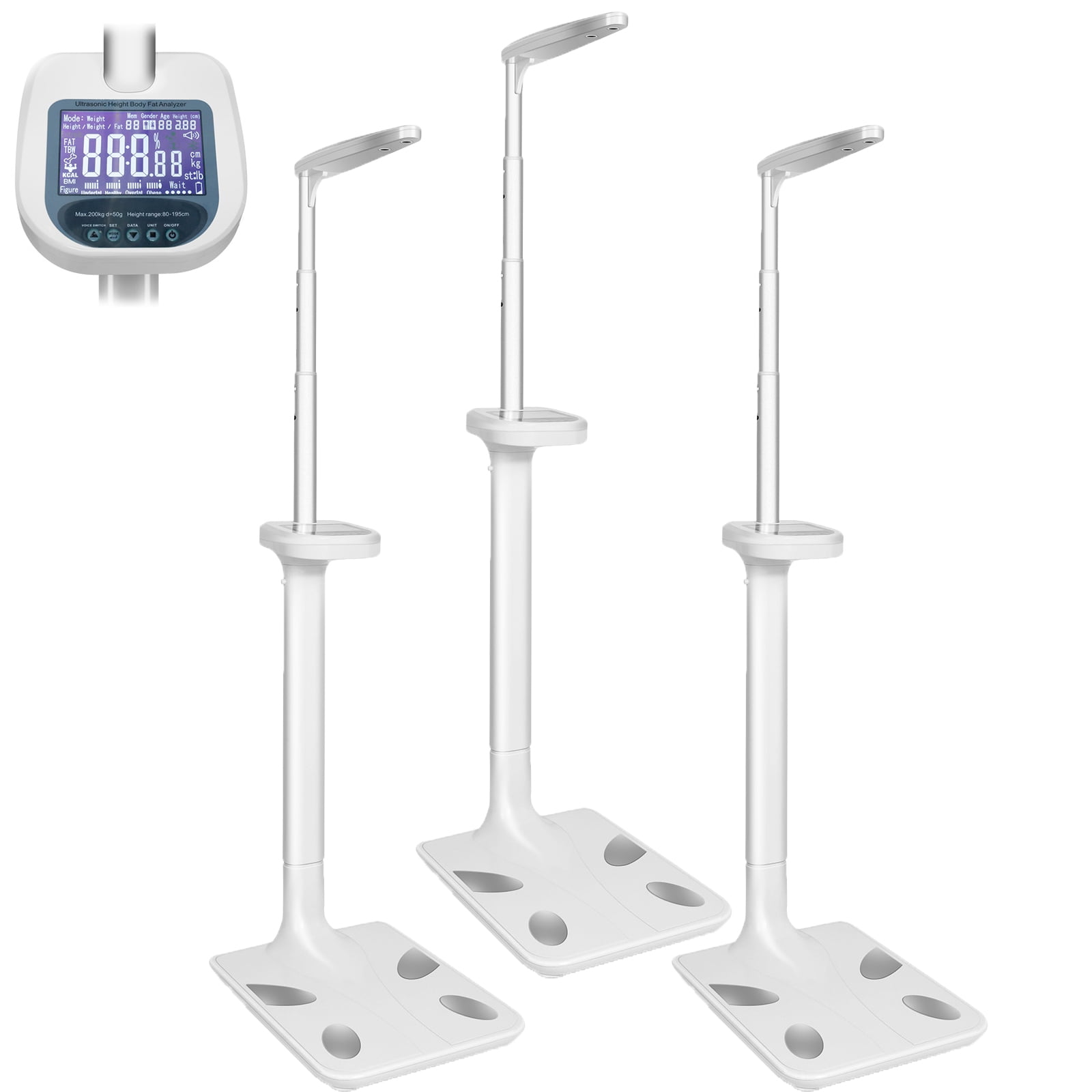 POWKOL 3 Pcs Professional Digital Physicians Scale 440lbs/200kg ...