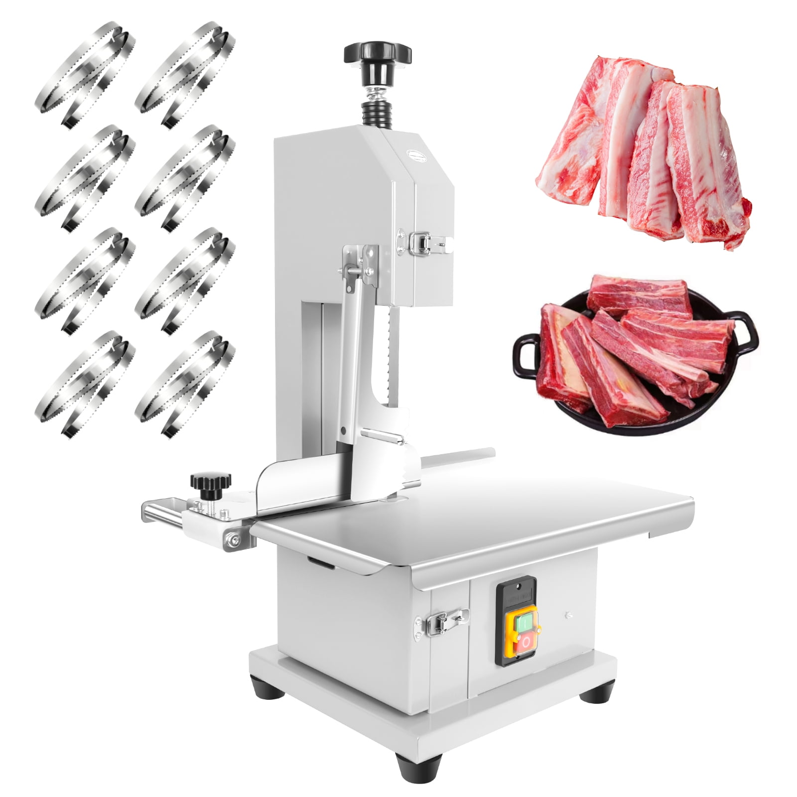 POWKOL Electric Meat Saw Machine, 1000 W Electric Bone Meat Cutter with ...
