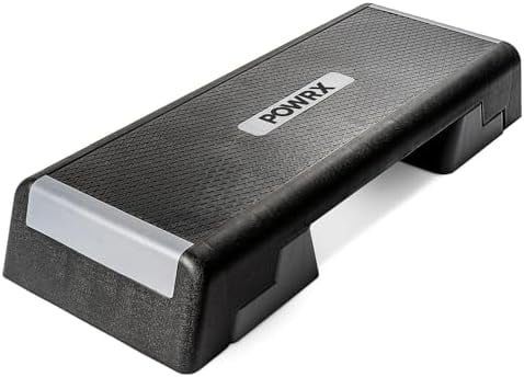 POWRX Professional Aerobic Stepping Board - Adjustable Height up to 10 ...