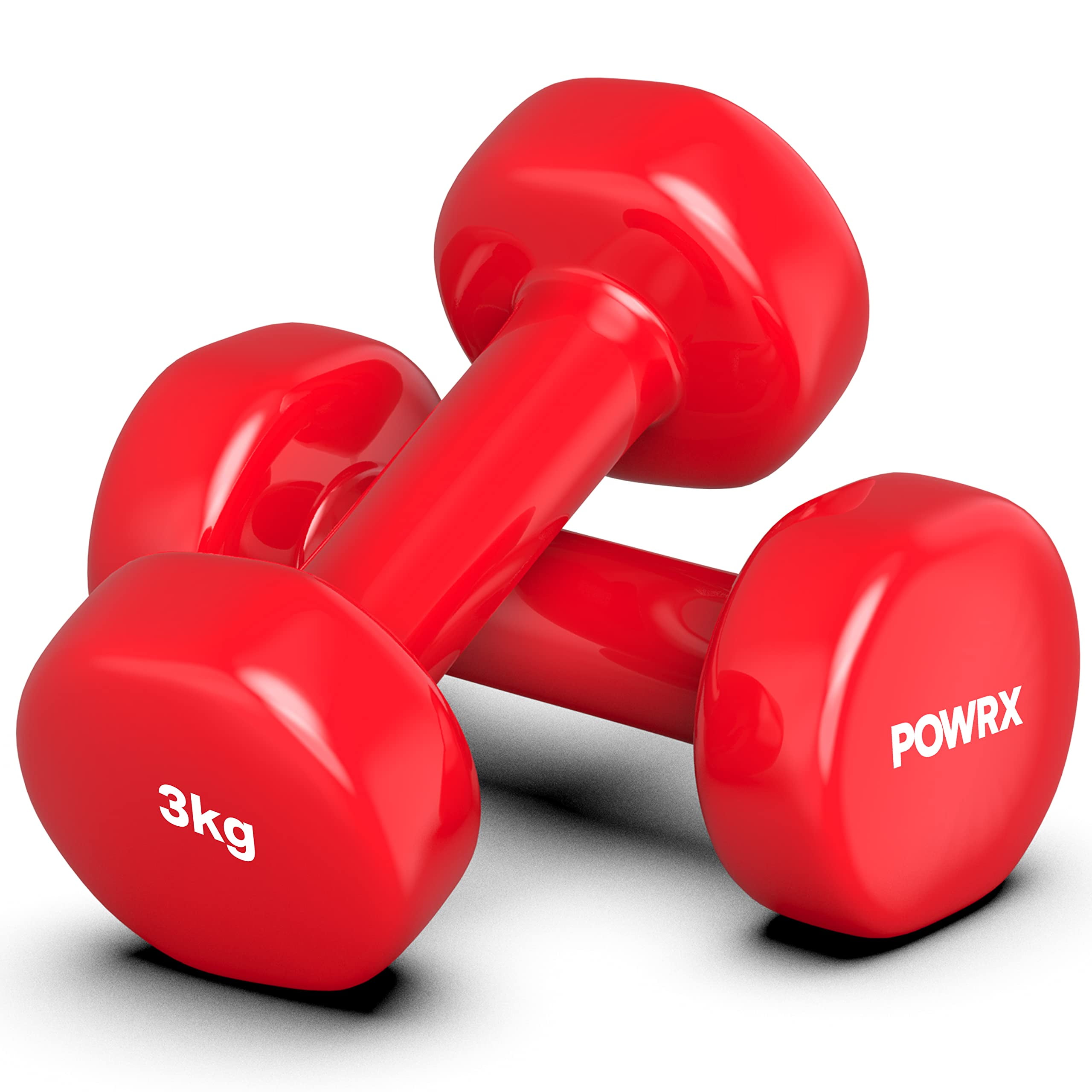 POWRX Vinyl Dumbbell Sets 0 5kg 10kg 1lbs 22lbs Ideal Hand