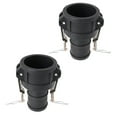POWSDC-2 Pcs 2" PP Trash Pump C Adapter Camlock Female Hose Fitting ...