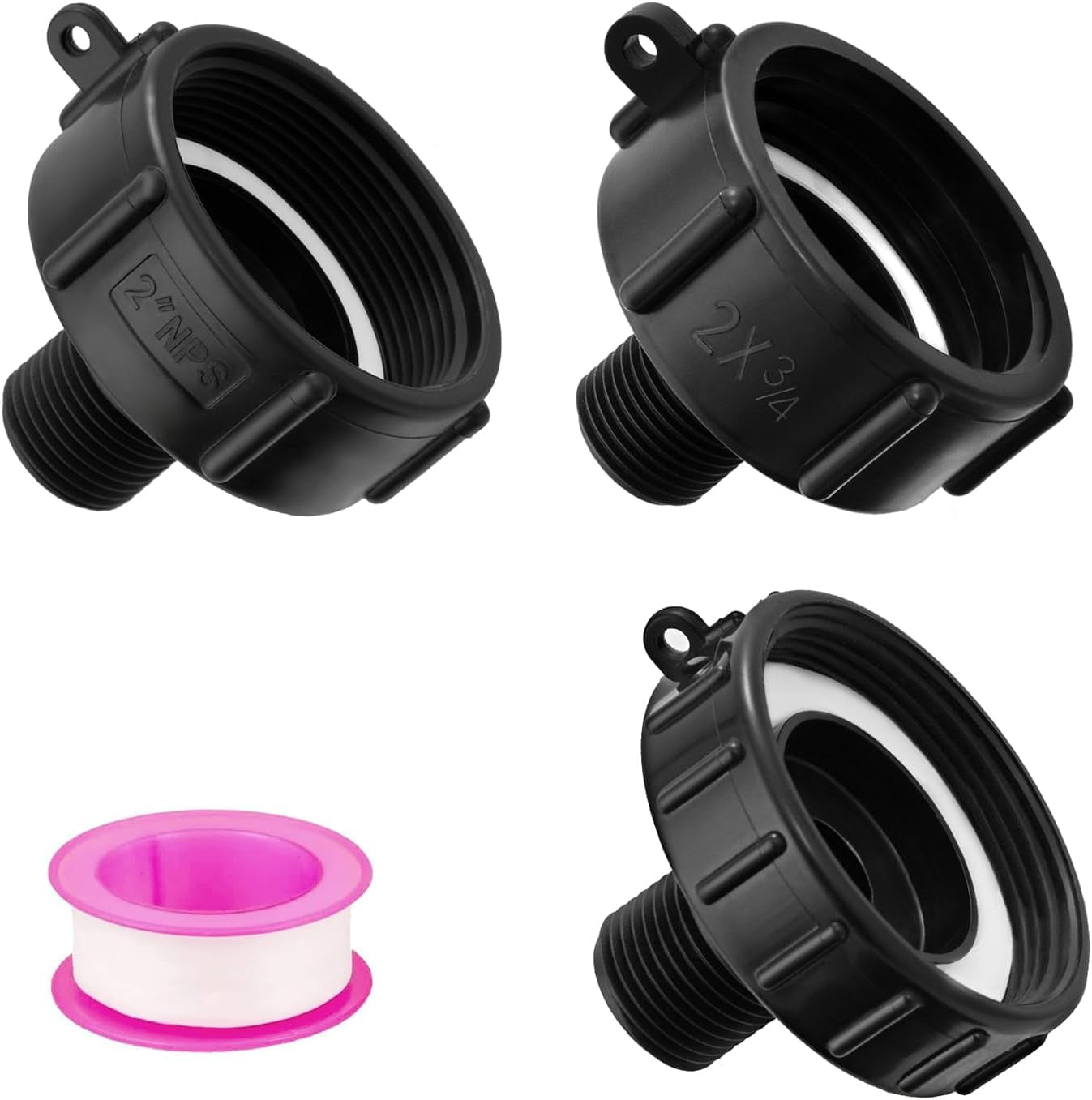 POWSDC-275 330 IBC Tote Adapter, IBC Tote to Garden Hose Adapter, 3 ...