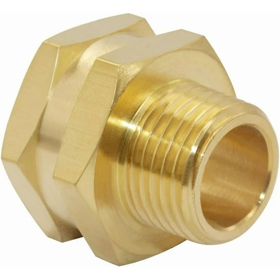 POWSDC-3/4" Female GHT Thread x 1/2" Male NPT Thread Brass Pipe ...