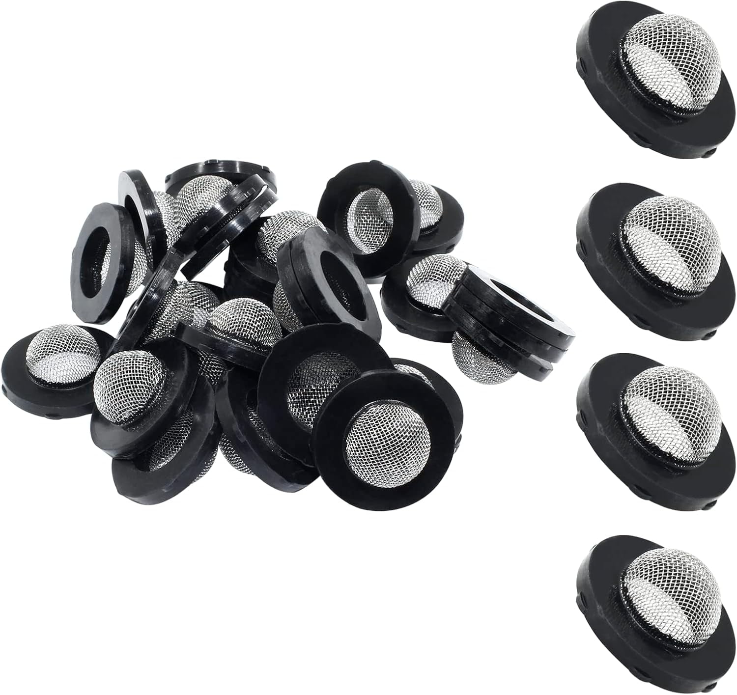 POWSDC-30pcs Stainless Steel Garden Hose Screen Filter, Pressure Screen ...