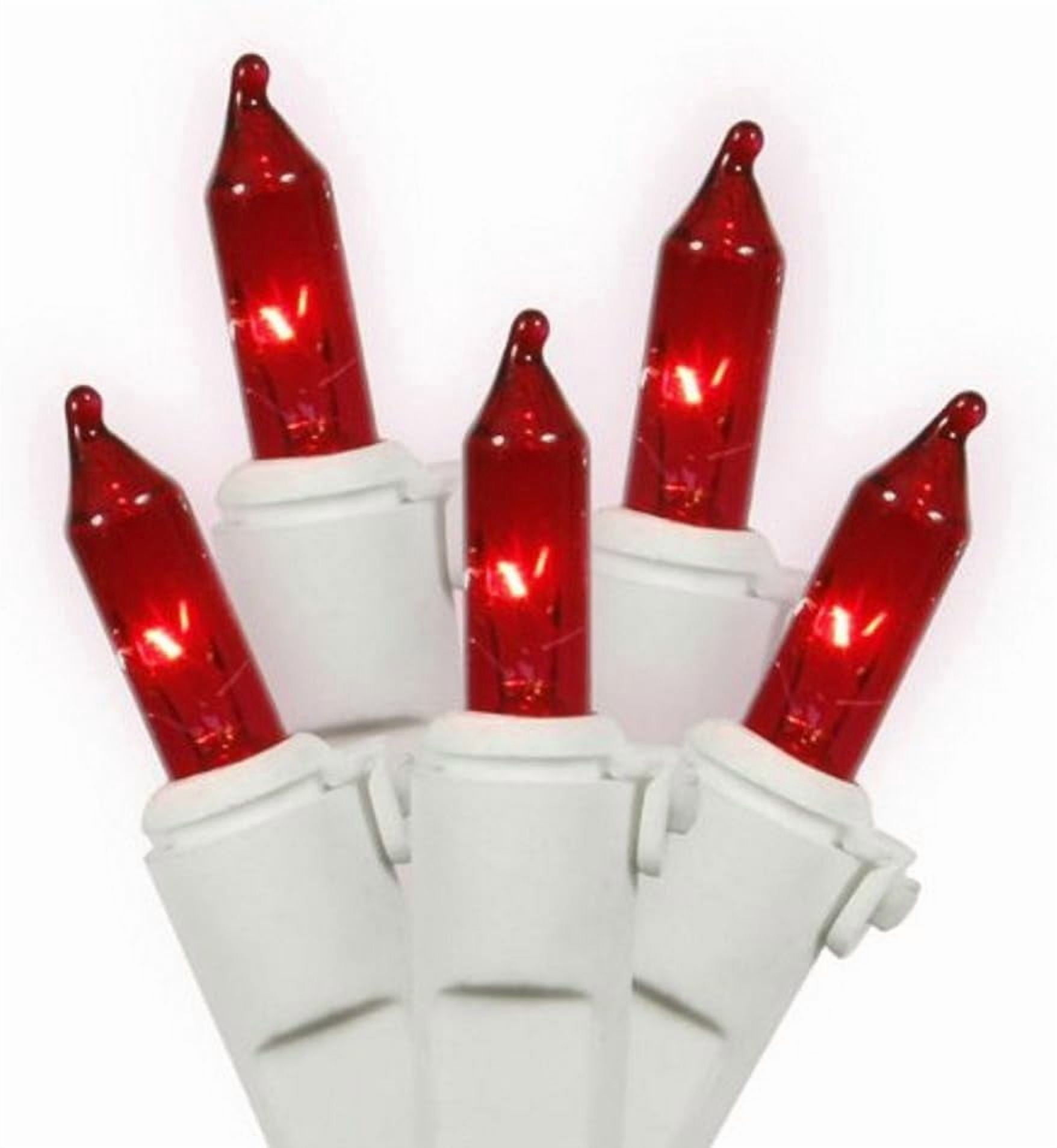 POWSDC-50 Lights Red White Wire End Connecting Lock Set with 4-Inch ...
