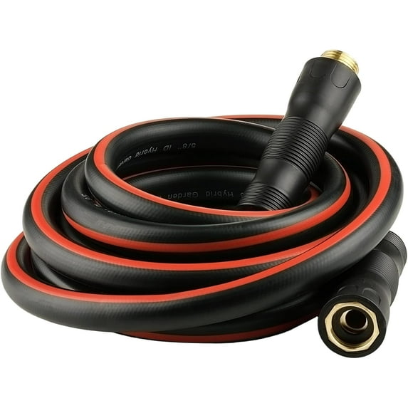 POWSDC-Garden Hose 15ft x 5/8",Leader Hose with Swivel Handle ...