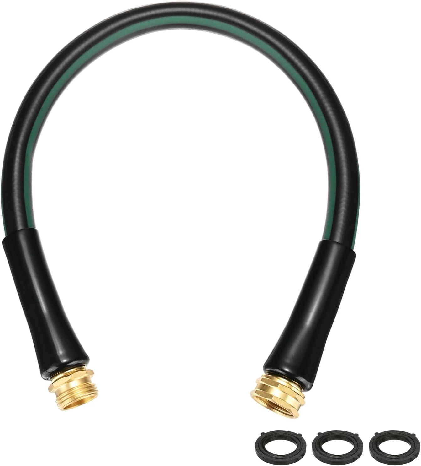 POWSDC-Garden Hose 5/8 Inch x 2 FT, Flexible PVC Leader Hose, Leakproof ...