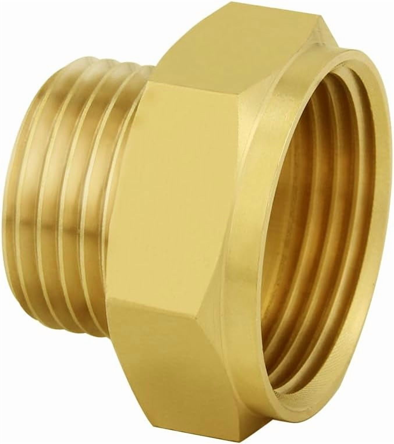 POWSDC-Garden Hose Adapter, 1" NPSH Female x 3/4" GHT Male Hose Thread ...
