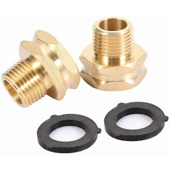 POWSDC-Garden Hose Adapter,3/4"GHT Female x 1/2" NPT Male Connector,GHT ...